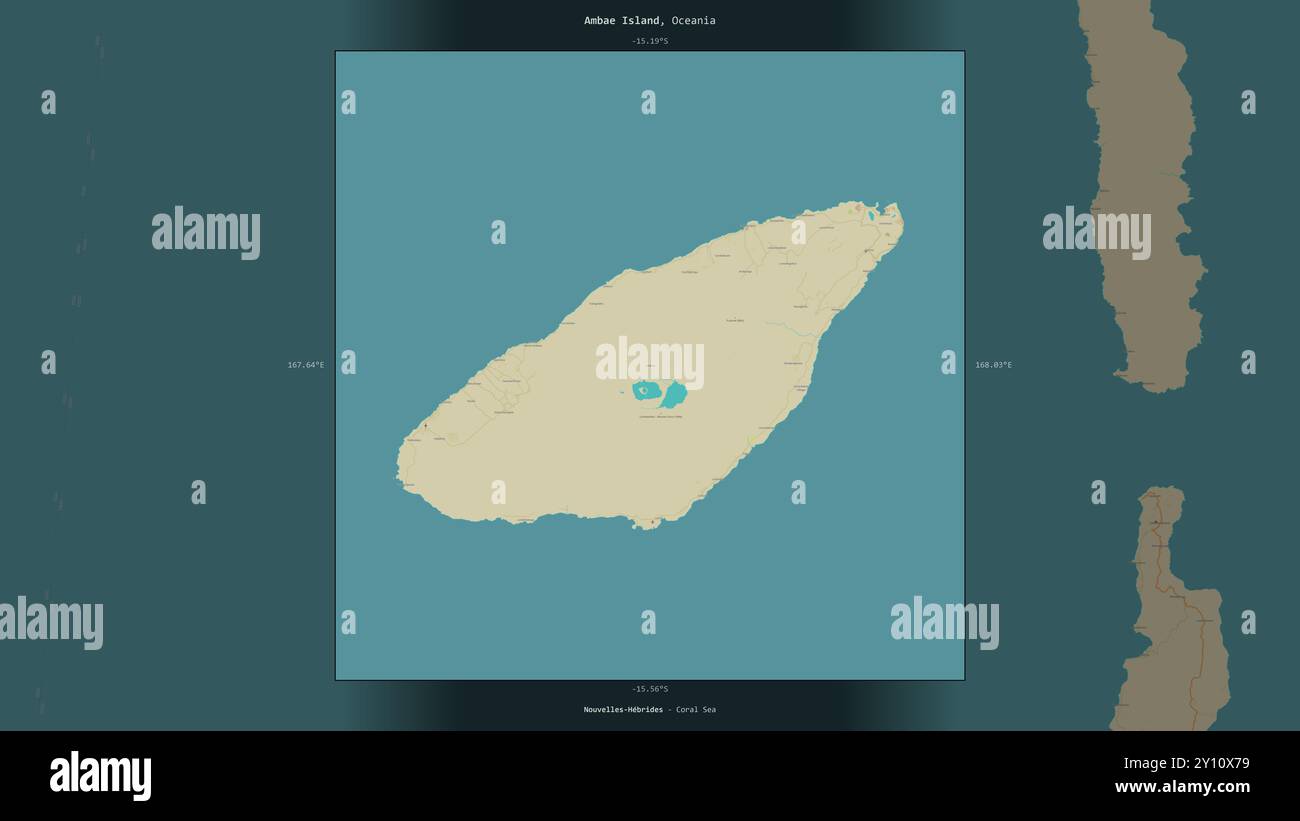 Ambae Island in the Coral Sea, belonging to Vanuatu, described and ...