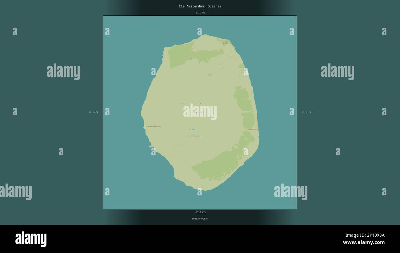 Ile Amsterdam in the Indian Ocean, belonging to France, described and ...