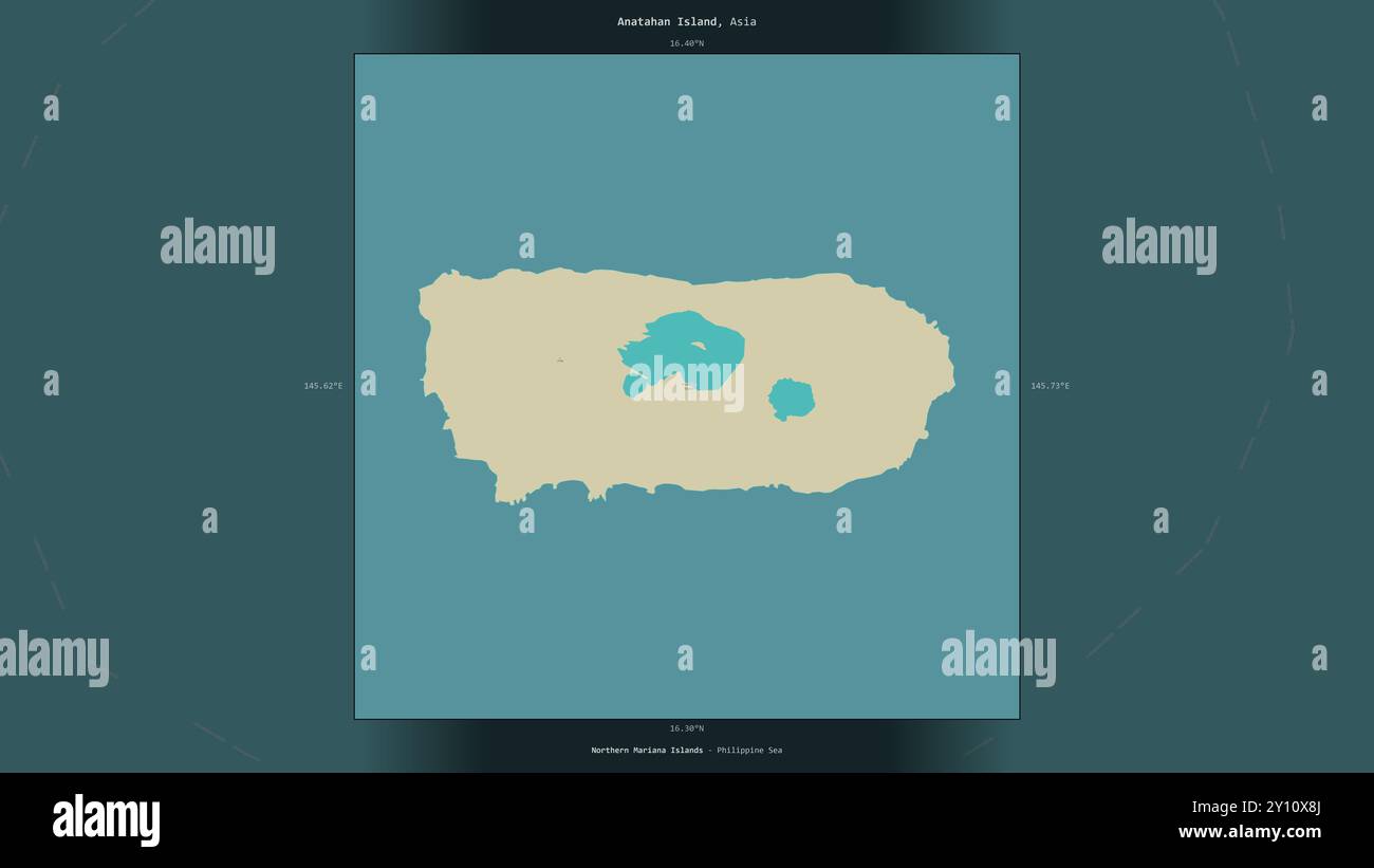 Anatahan Island in the Philippine Sea, belonging to United States ...