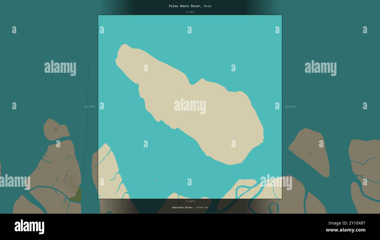 Pulau Amutu Besar in the Ceram Sea, belonging to Indonesia, described ...