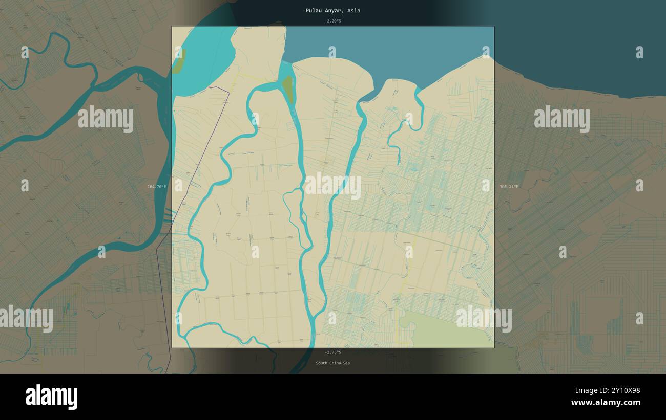 Pulau Anyar in the South China Sea, belonging to Indonesia, described ...