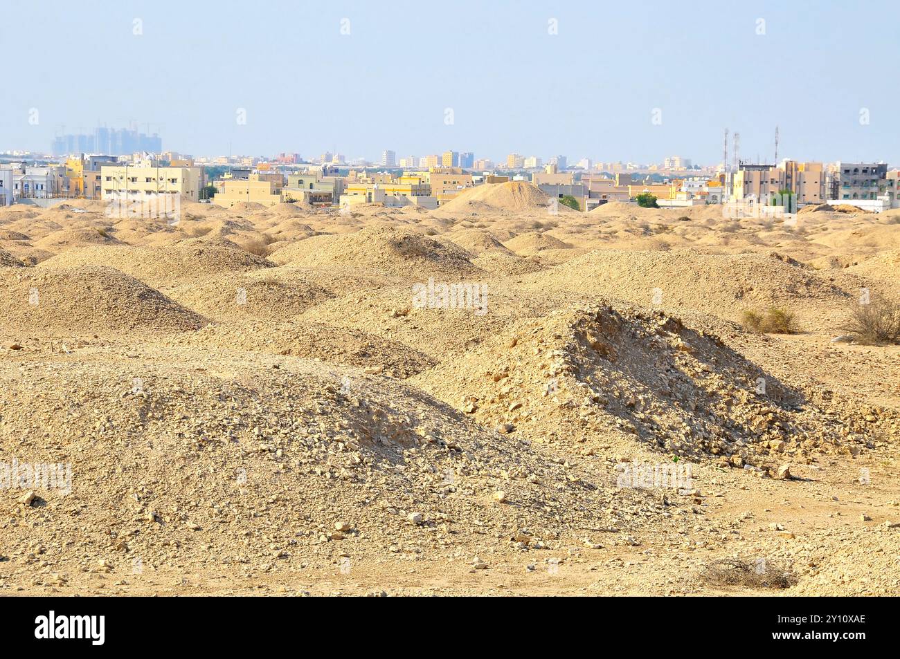 The Dilmun Burial Mounds a UNESCO World Heritage Site comprising necropolis areas on the main ...