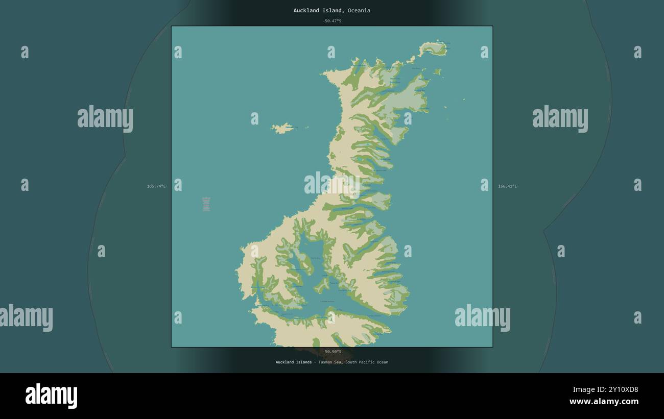 Auckland Island in the Tasman Sea, belonging to New Zealand, described ...