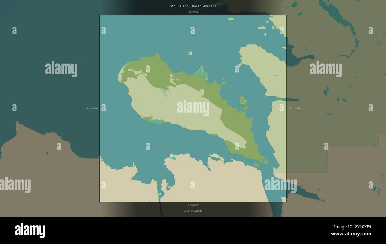 Ban Island in the Gulf of Alaska, belonging to United States, described ...