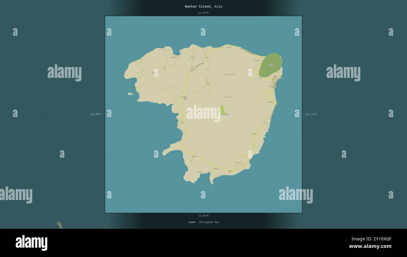 Banton Island in the Philippine Sea, belonging to Philippines ...