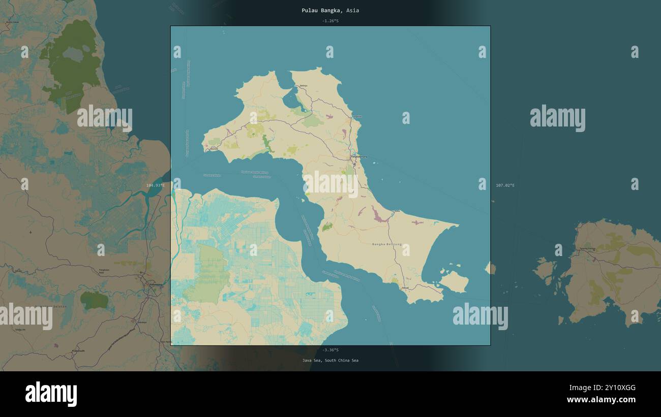 Pulau Bangka in the Java Sea, belonging to Indonesia, described and ...