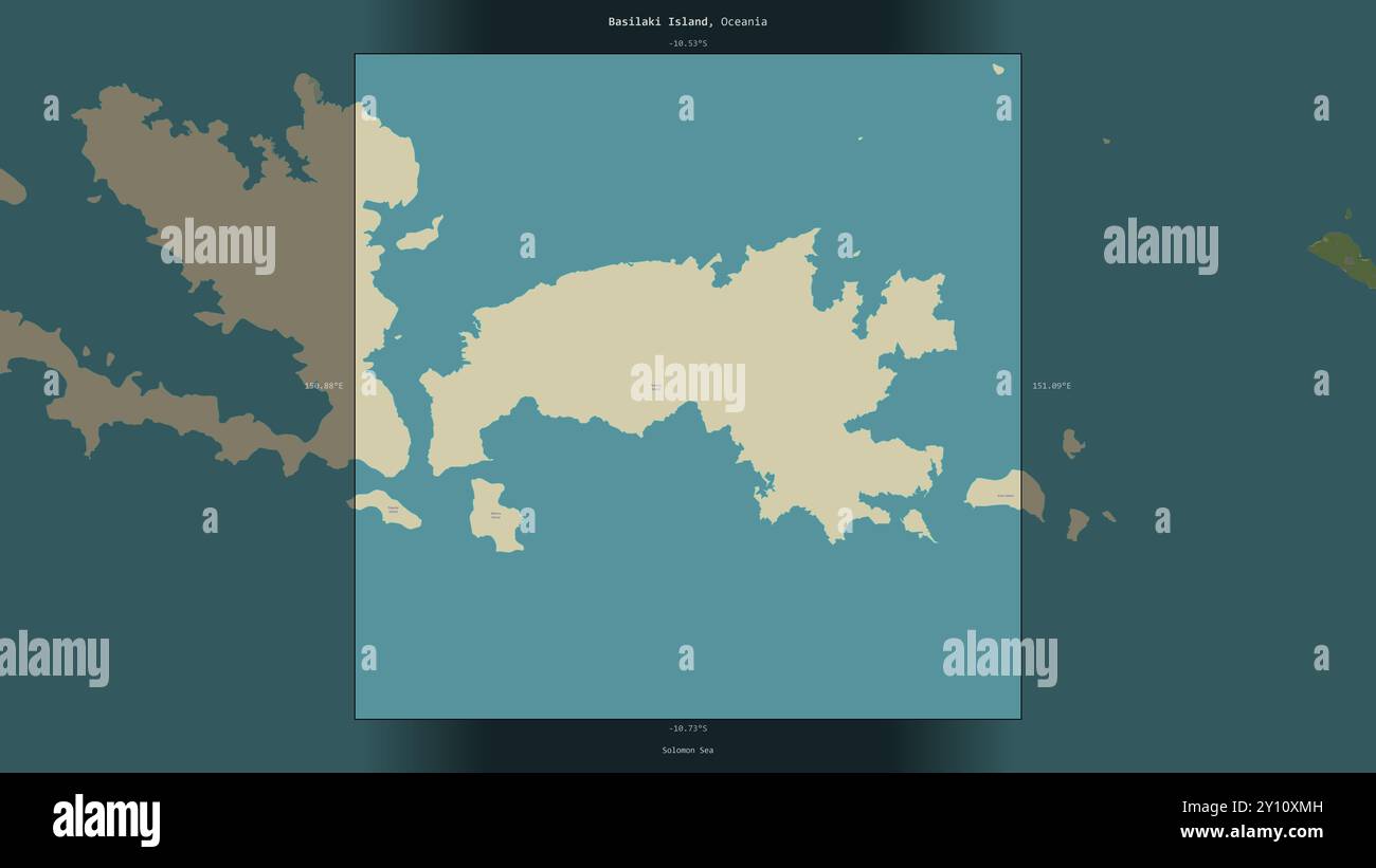 Basilaki Island in the Solomon Sea, belonging to Papua New Guinea ...