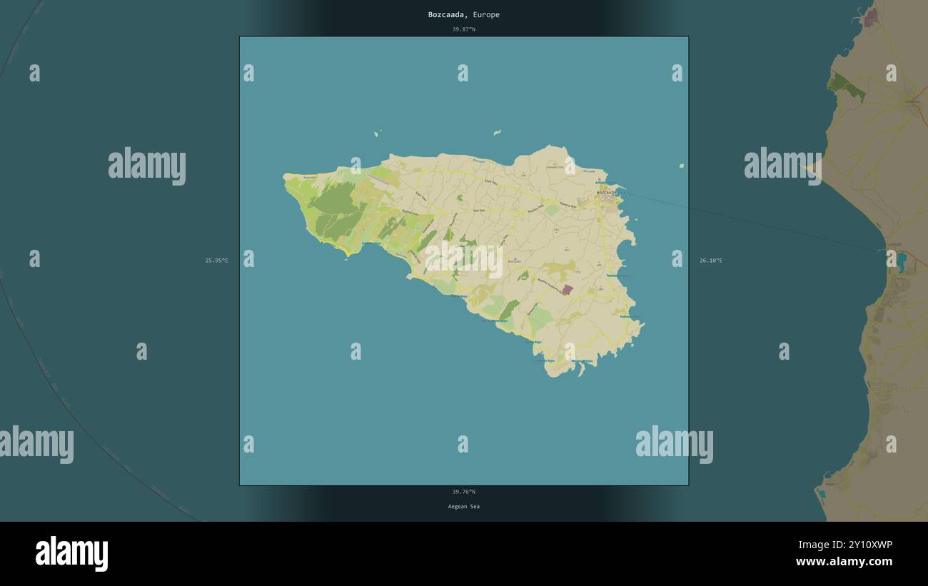 Bozcaada in the Aegean Sea, belonging to Turkiye, described and ...