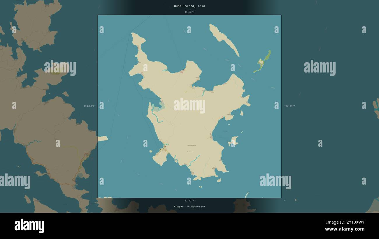 Buad Island in the Philippine Sea, belonging to Philippines, described ...