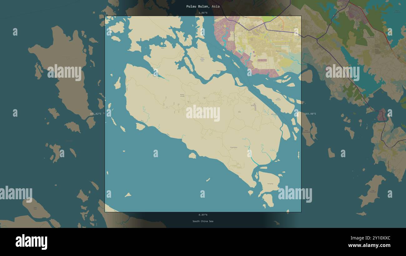 Pulau Bulan in the South China Sea, belonging to Indonesia, described ...
