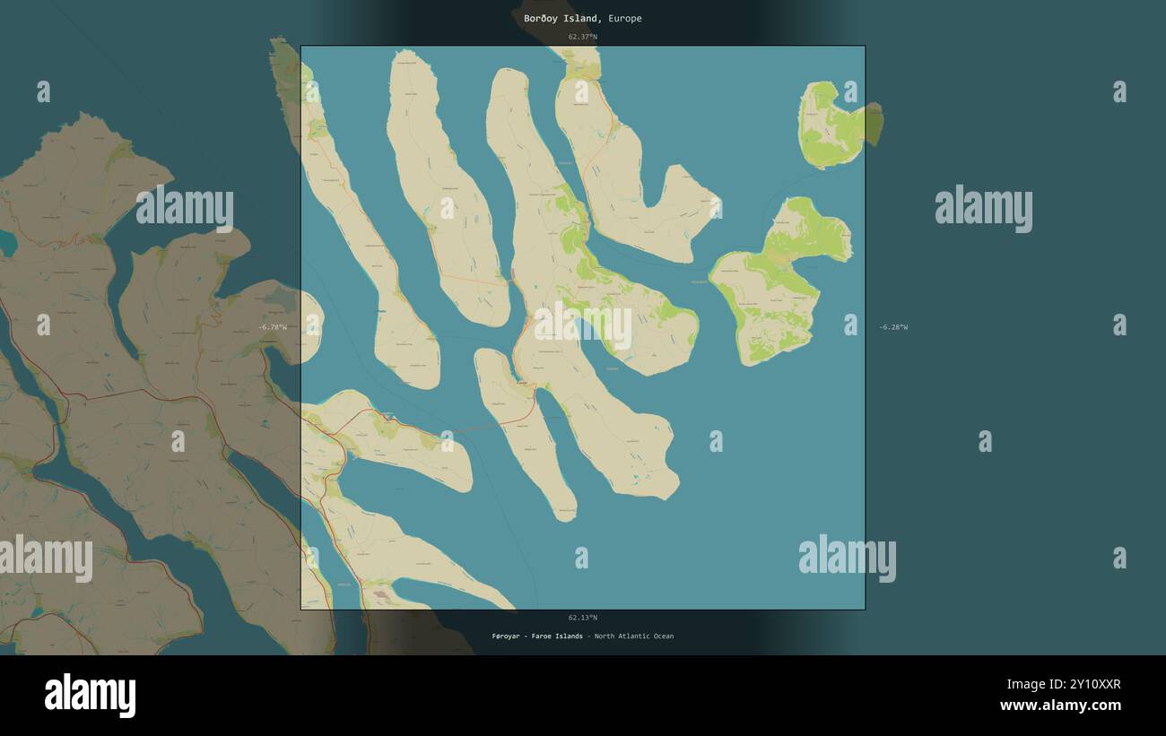 Boroy Island in the North Atlantic Ocean, belonging to Faroe Islands ...