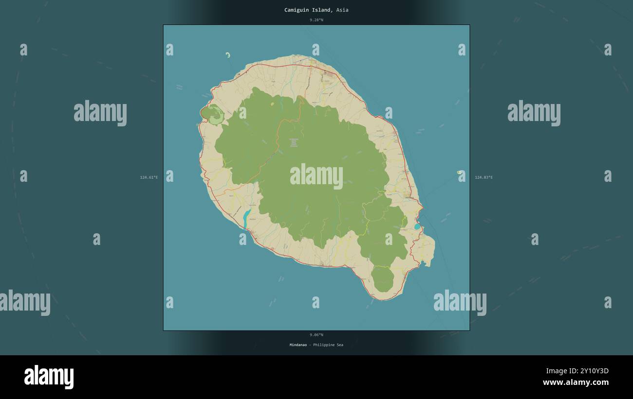 Camiguin Island in the Philippine Sea, belonging to Philippines ...