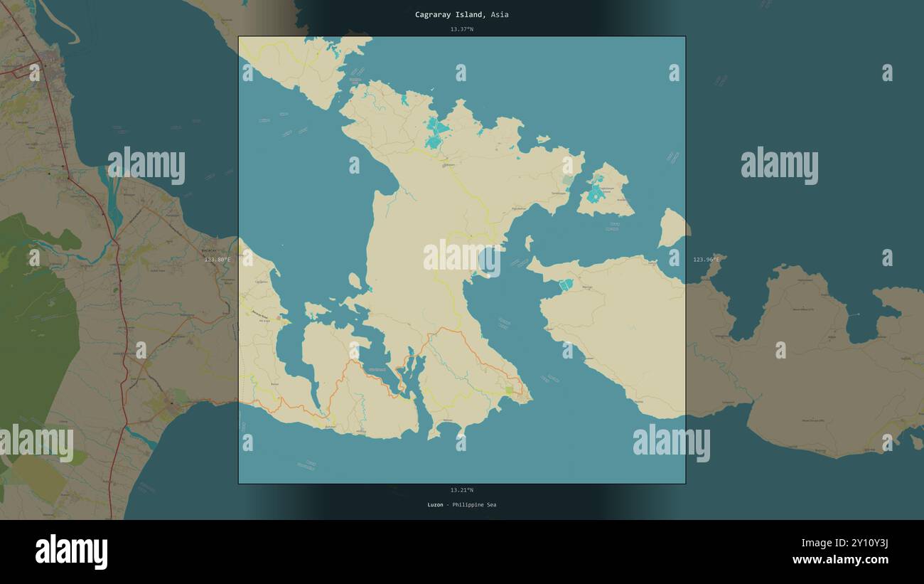 Cagraray Island in the Philippine Sea, belonging to Philippines ...