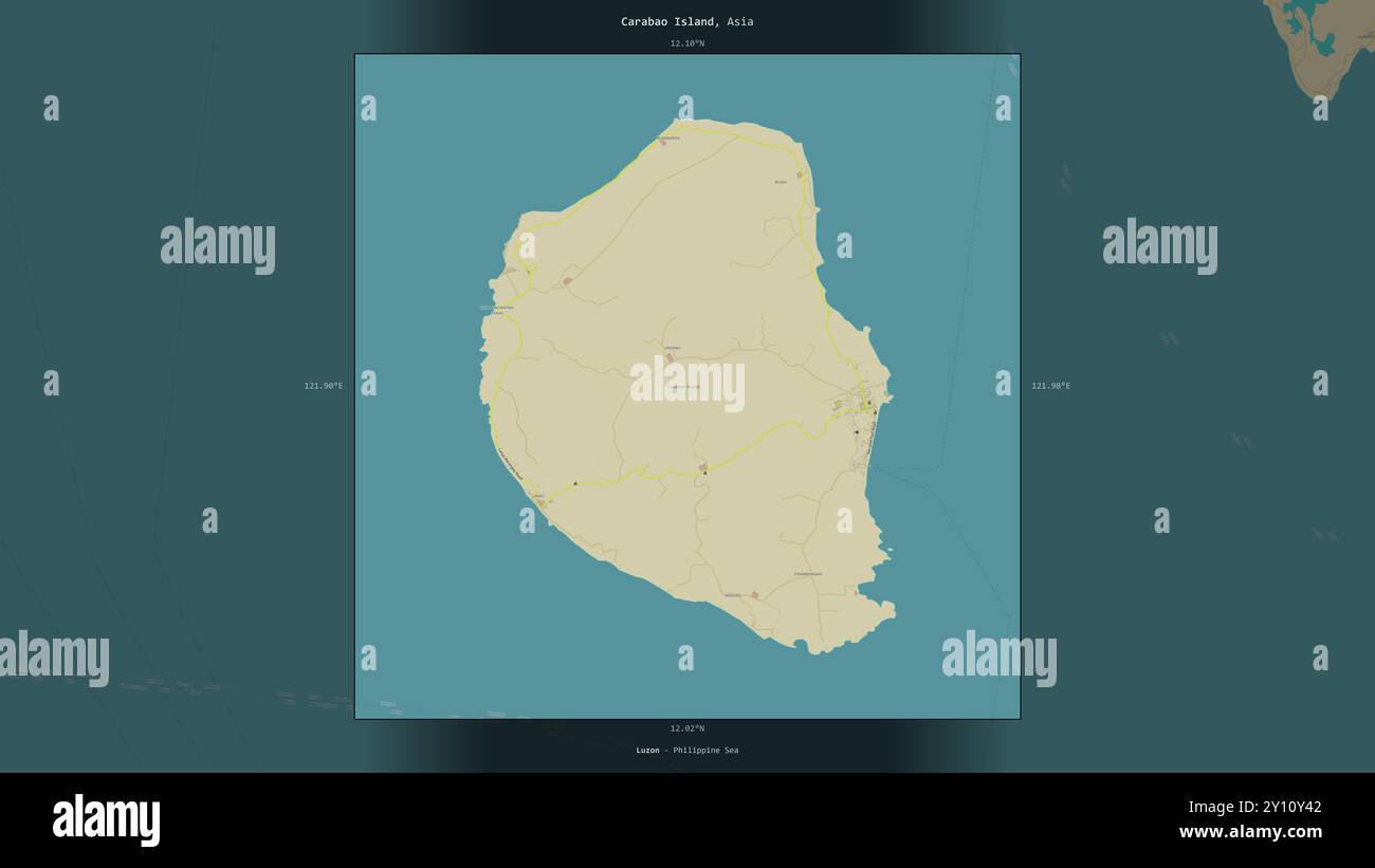 Carabao Island in the Philippine Sea, belonging to Philippines ...