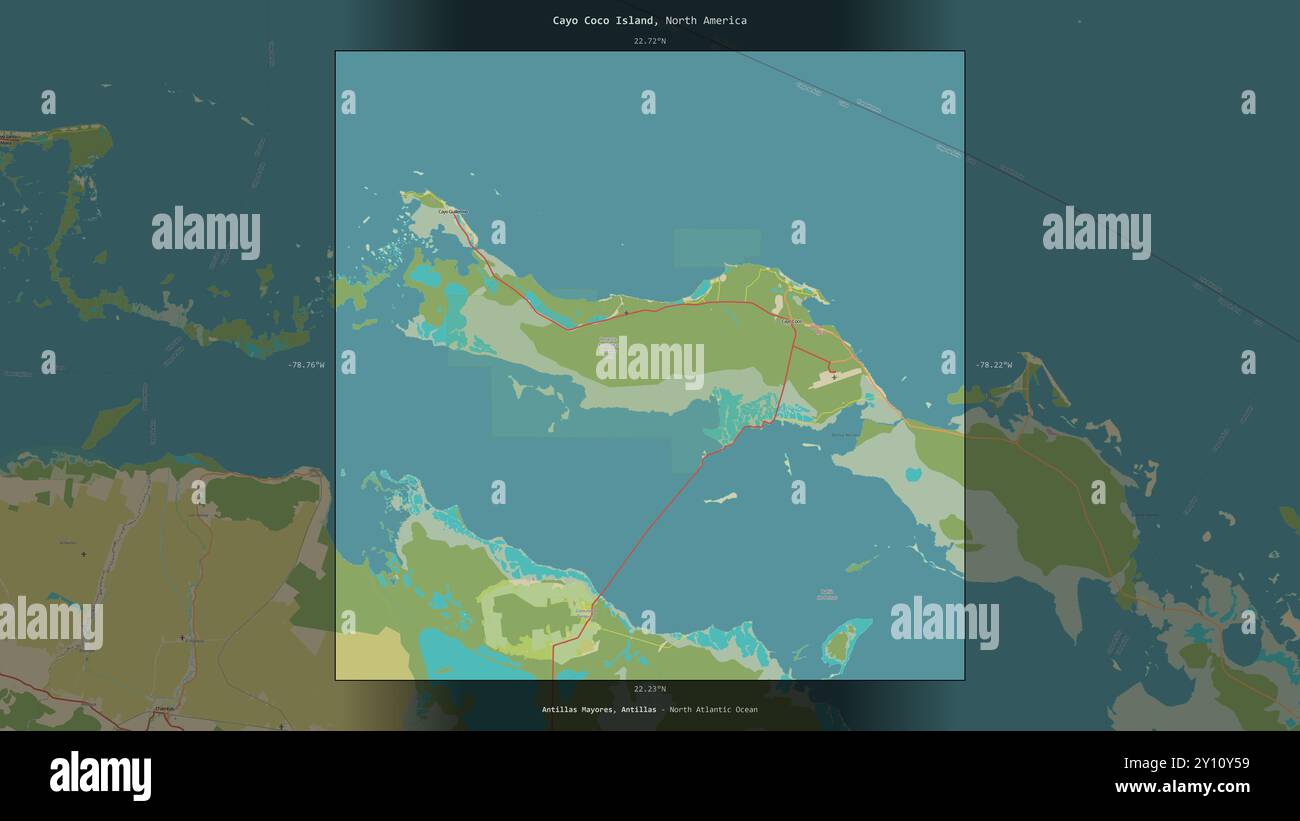Cayo Coco Island in the North Atlantic Ocean, belonging to Cuba ...
