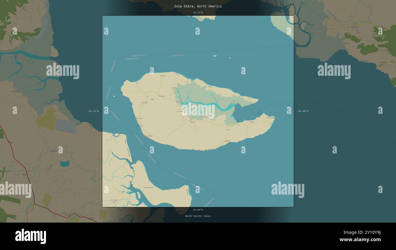 Isla Chira in the North Pacific Ocean, belonging to Costa Rica ...