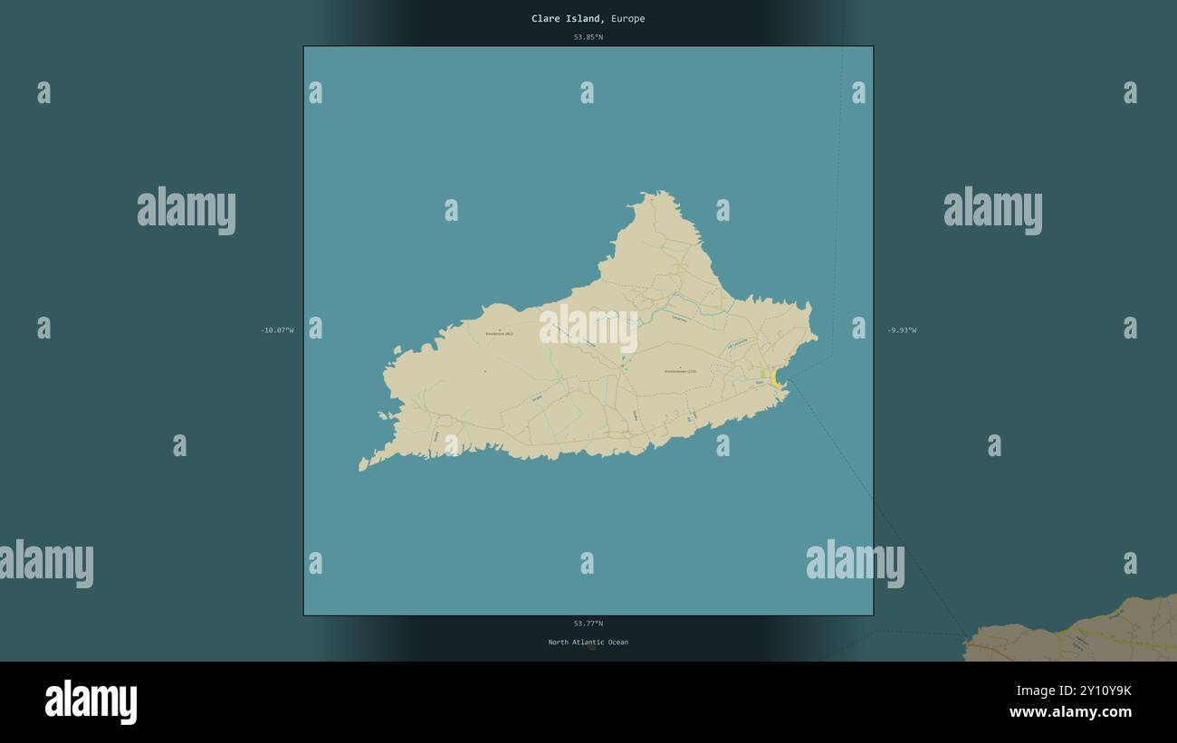 Clare Island in the North Atlantic Ocean, belonging to Ireland ...