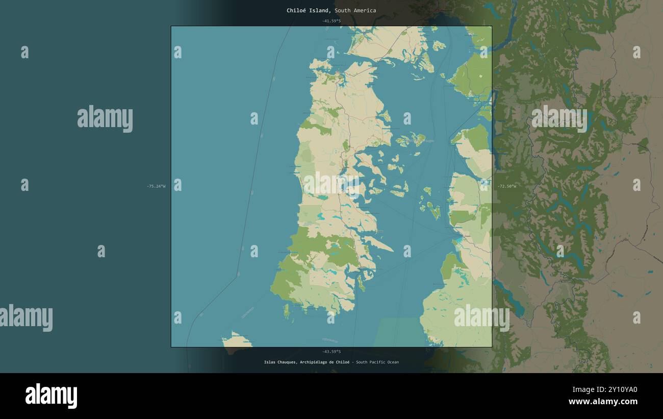 Chiloe Island in the South Pacific Ocean, belonging to Chile, described ...