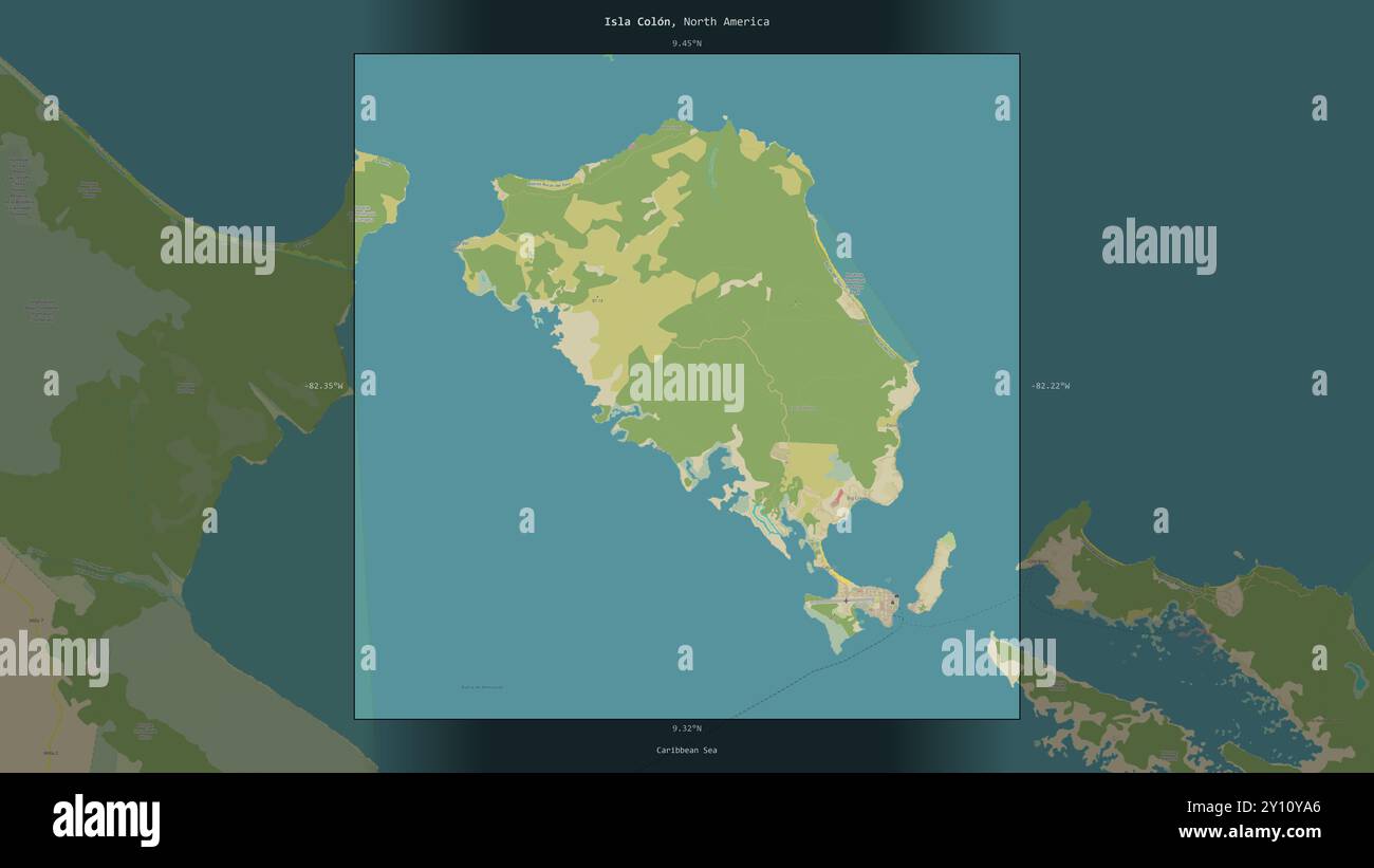 Isla Colon in the Caribbean Sea, belonging to Panama, described and ...