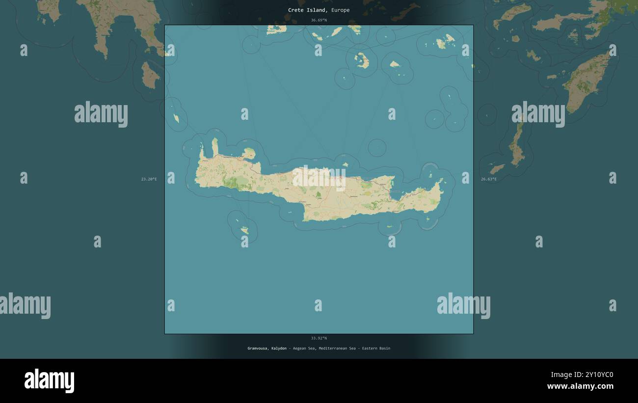 Crete Island in the Aegean Sea, belonging to Greece, described and ...