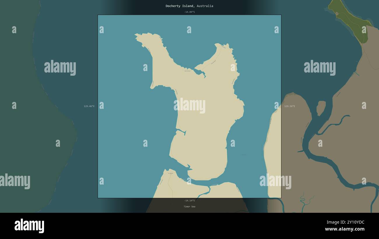 Docherty Island in the Timor Sea, belonging to Australia, described and ...