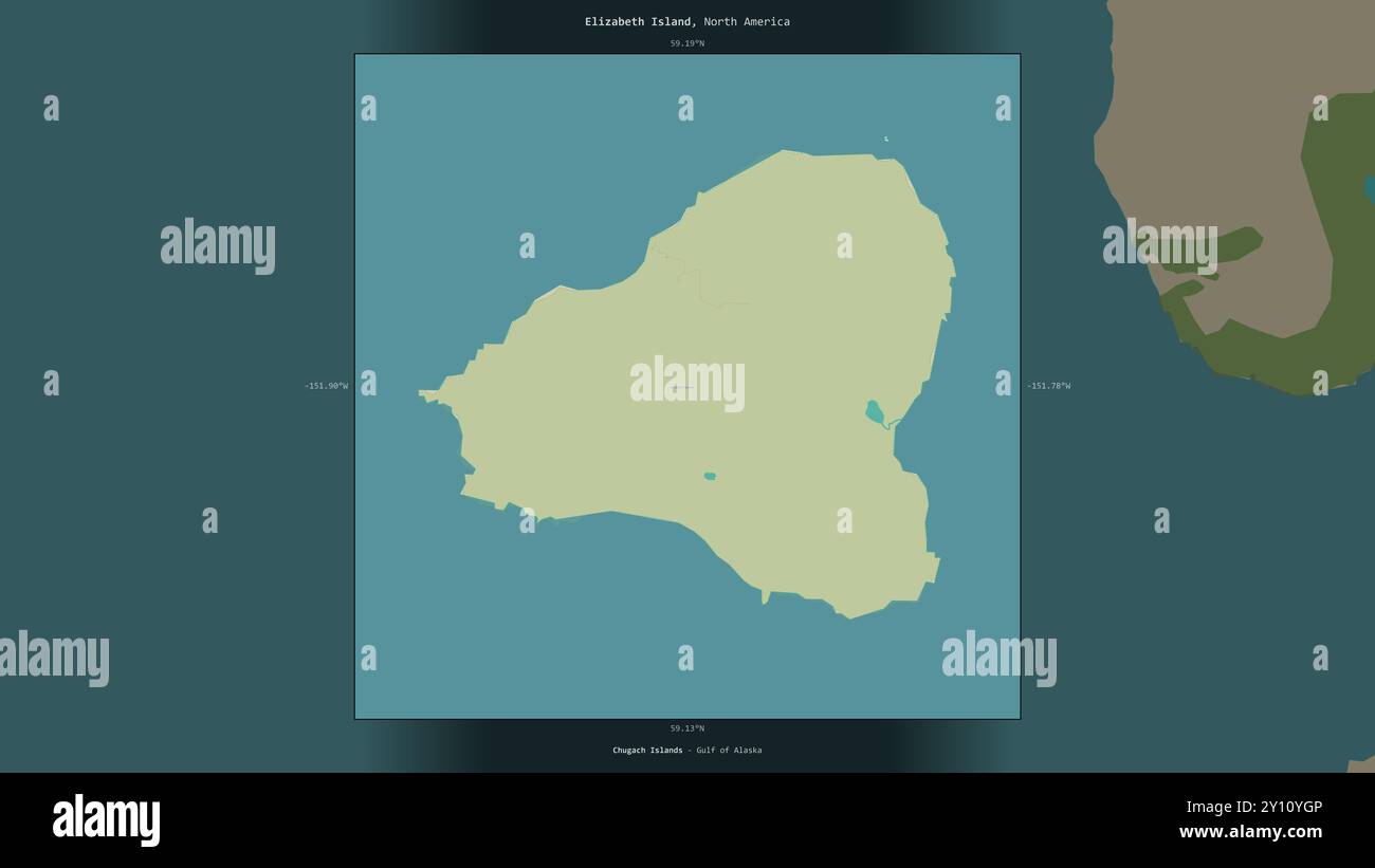 Elizabeth Island in the Gulf of Alaska, belonging to United States ...