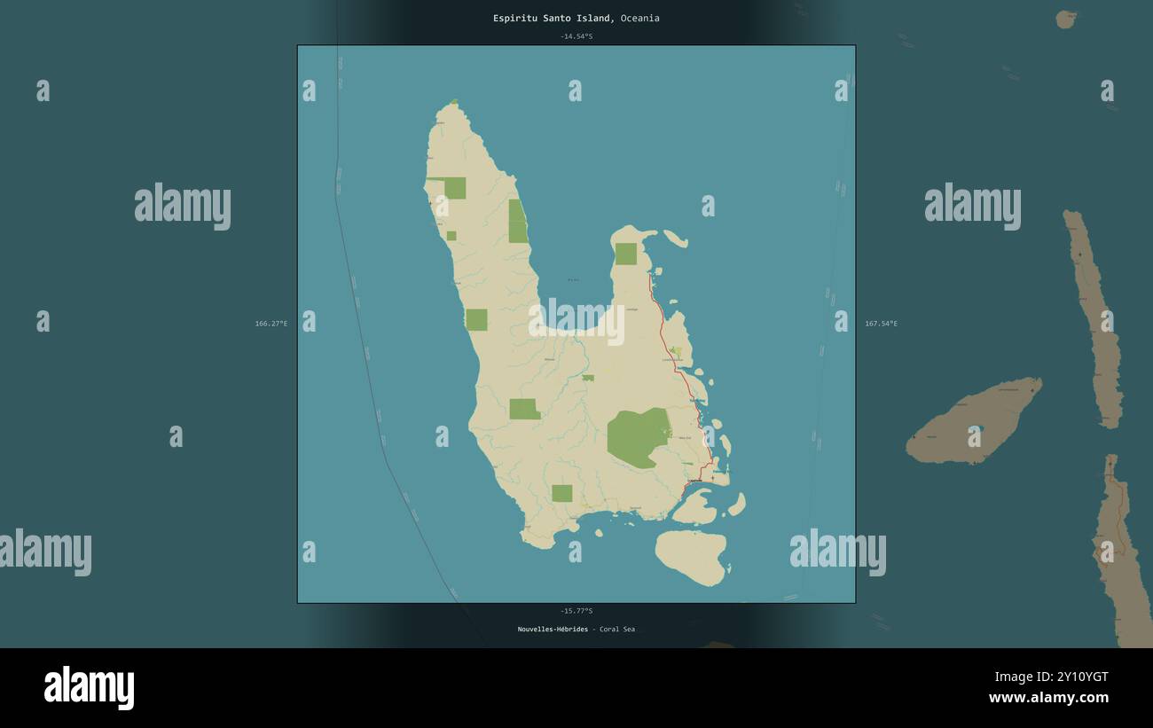 Espiritu Santo Island in the Coral Sea, belonging to Vanuatu, described ...