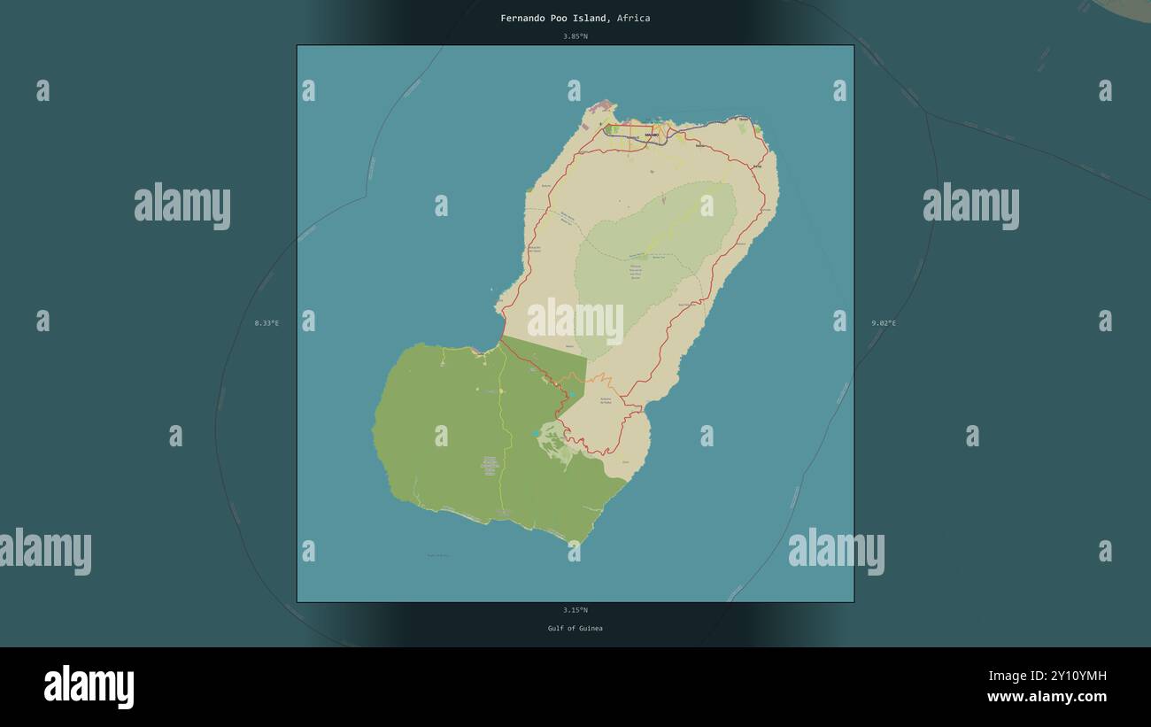 Fernando Poo Island in the Gulf of Guinea, belonging to Equatorial ...