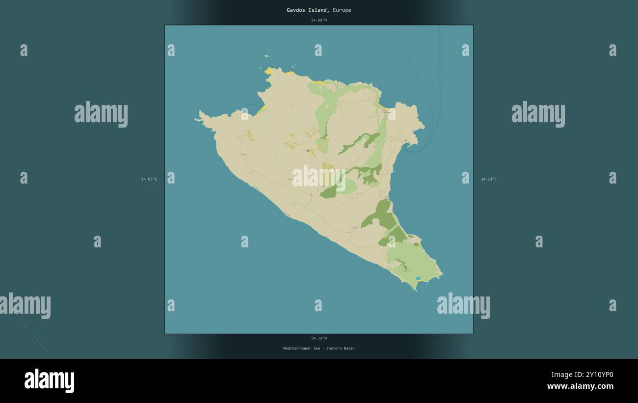 Gavdos Island in the Mediterranean Sea - Eastern Basin, belonging to ...