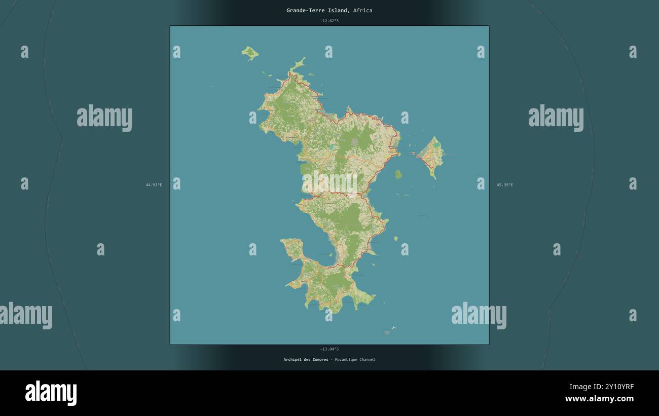 Grande-Terre Island in the Mozambique Channel, belonging to Mayotte ...