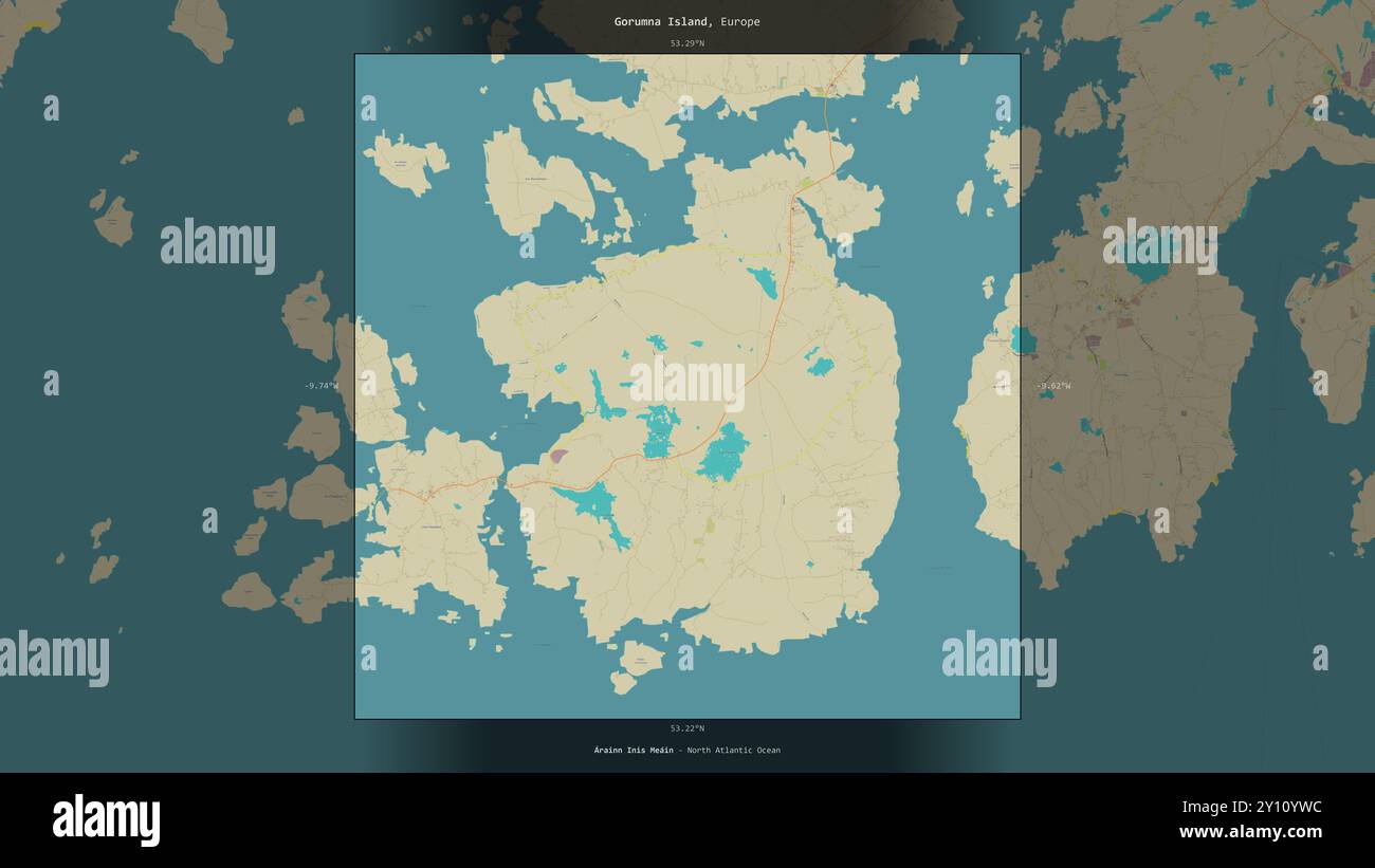 Gorumna Island in the North Atlantic Ocean, belonging to Ireland ...