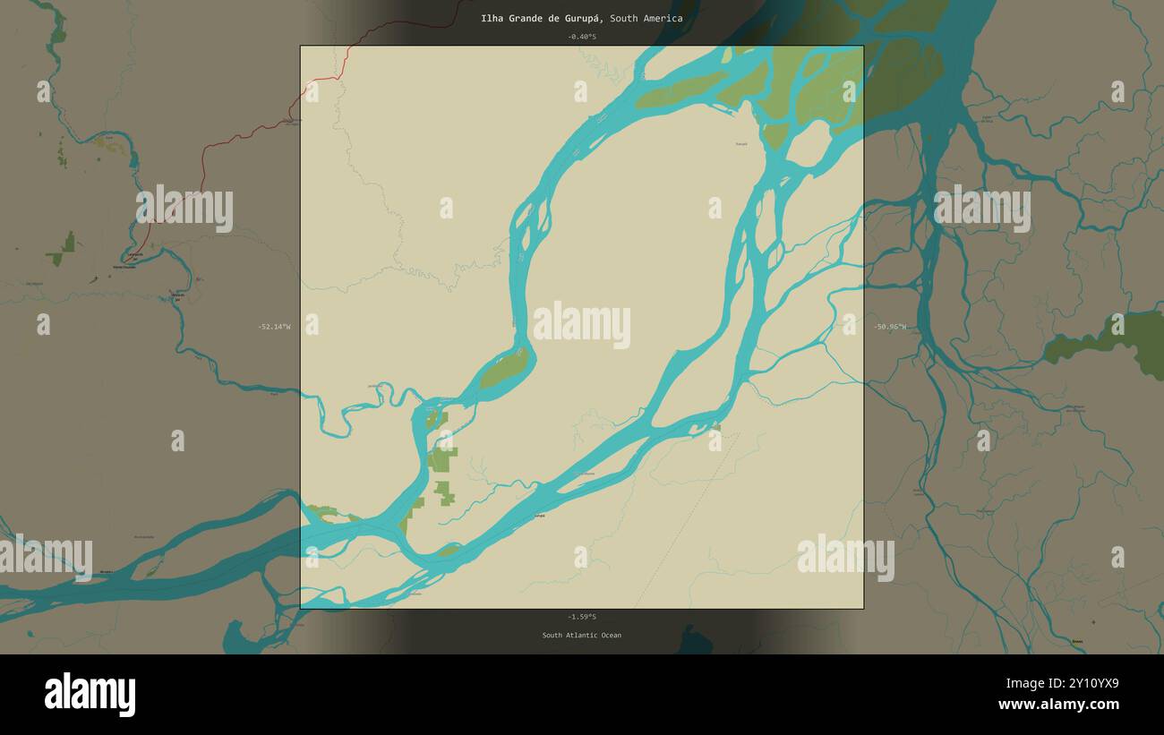 Ilha Grande de Gurupa in the South Atlantic Ocean, belonging to Brazil ...