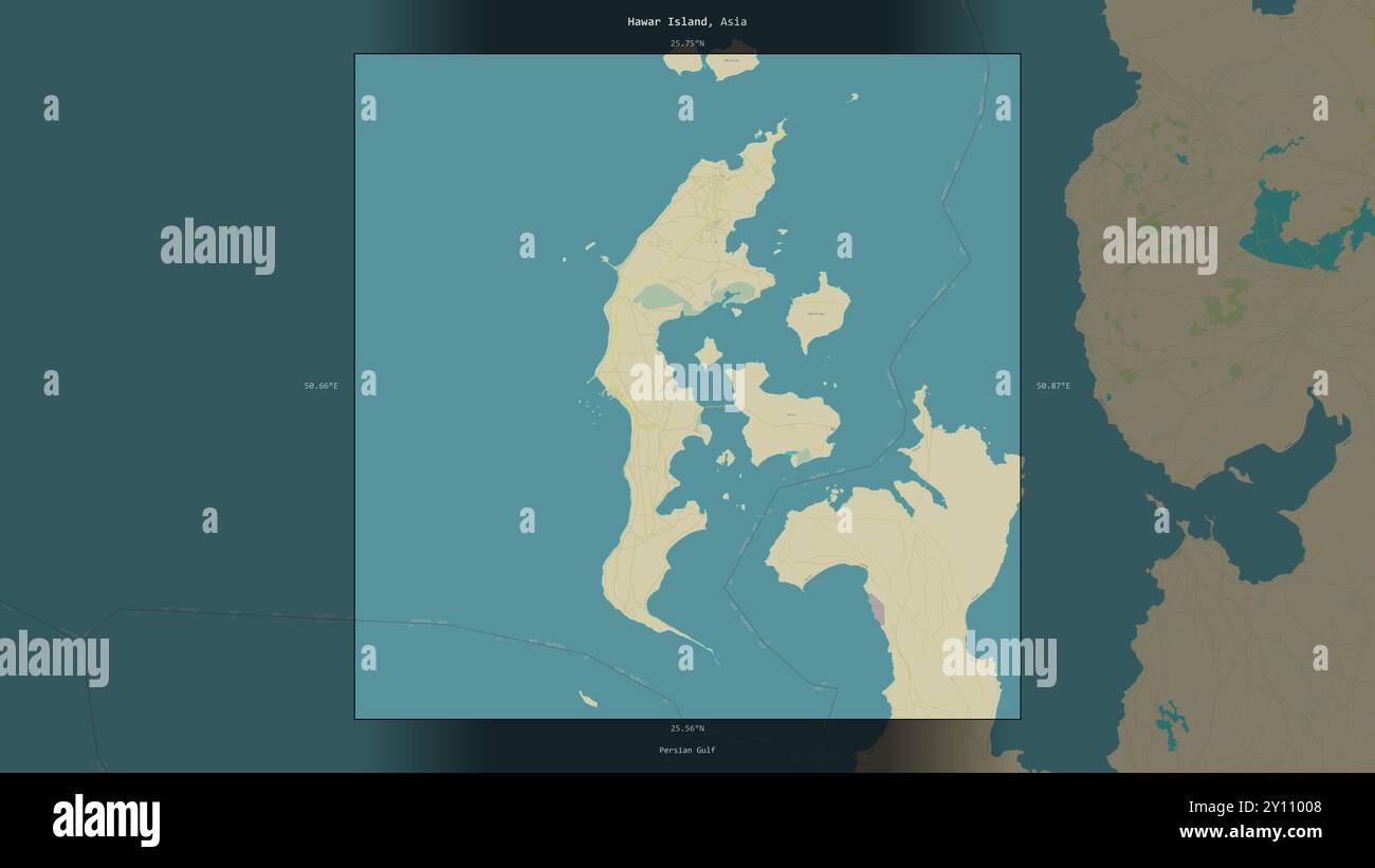Hawar Island in the Persian Gulf, belonging to Bahrain, described and ...