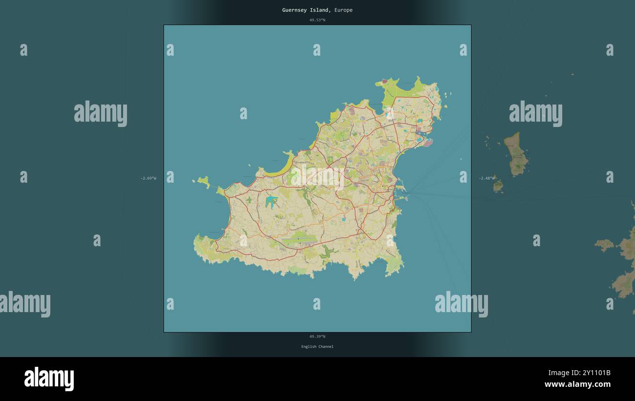 Guernsey Island in the English Channel, belonging to Guernsey ...