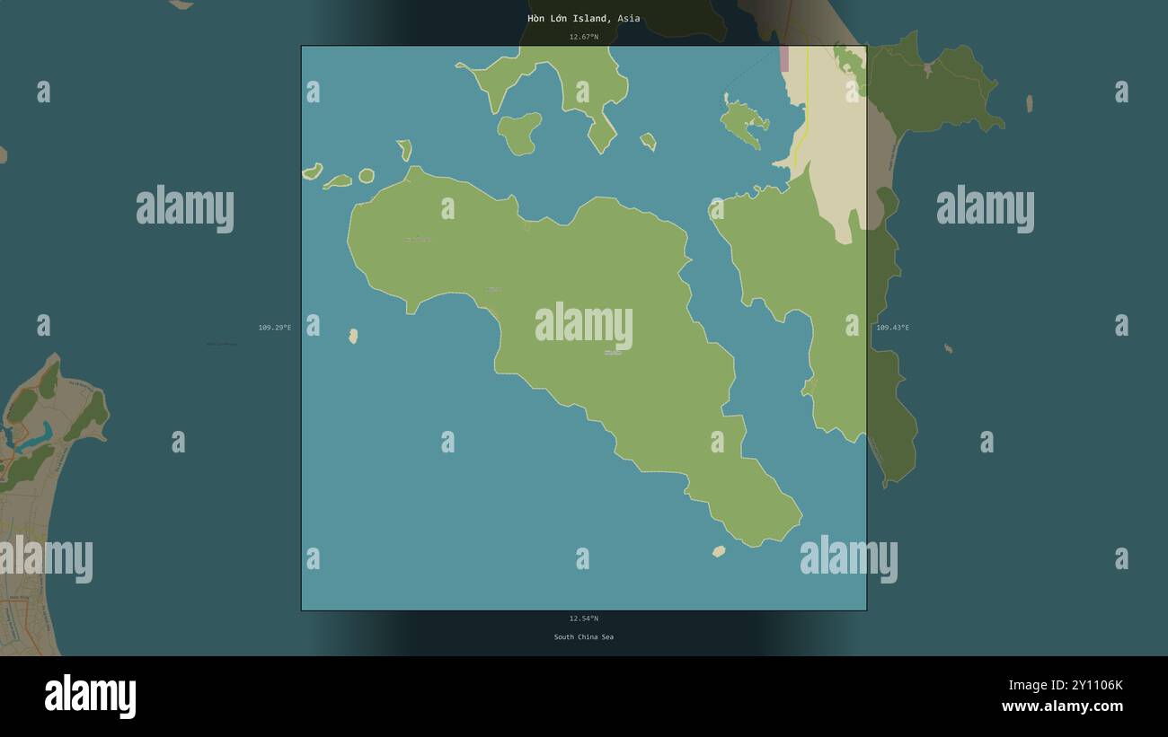 Hon Lon Island in the South China Sea, belonging to Vietnam, described ...