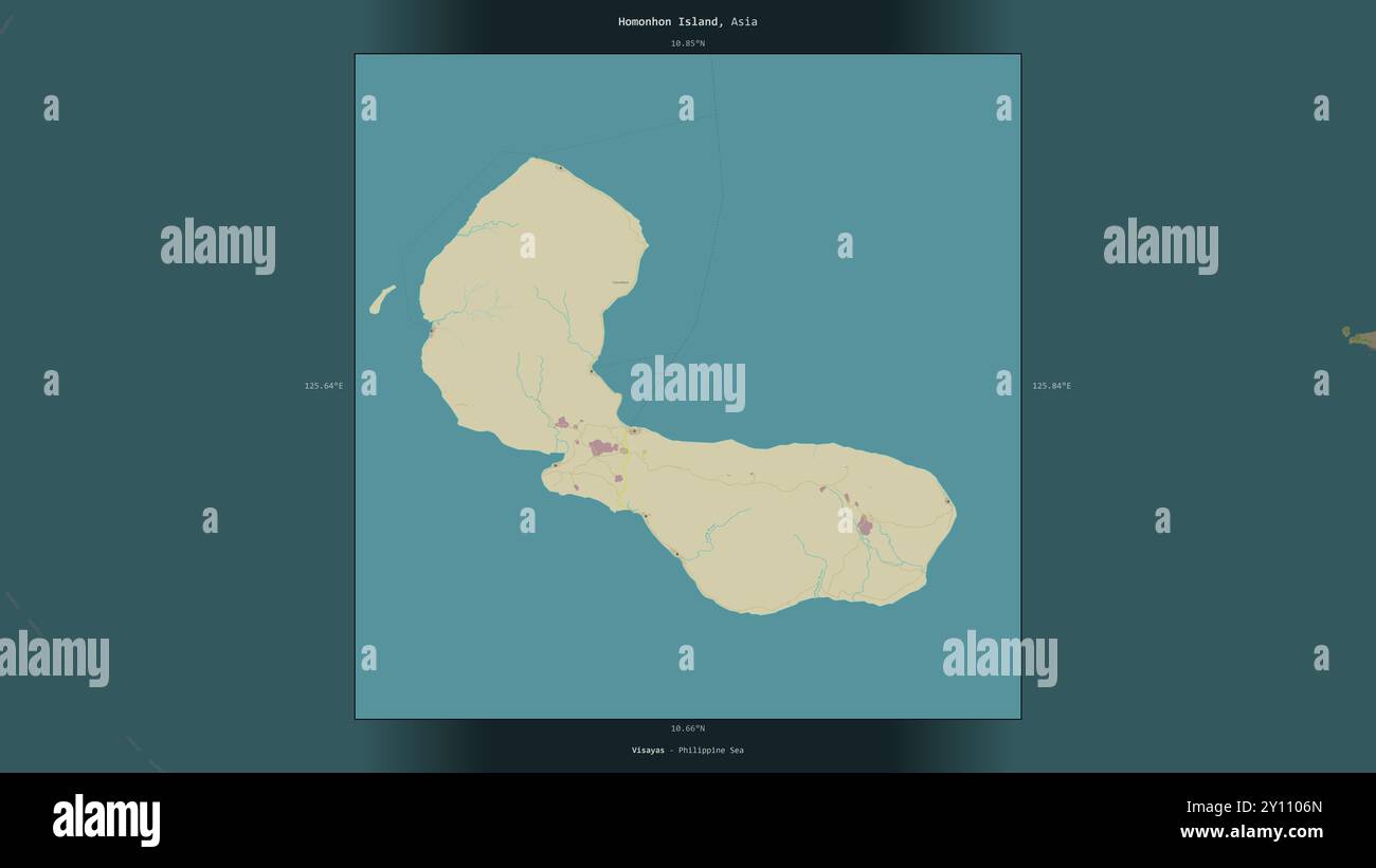 Homonhon Island in the Philippine Sea, belonging to Philippines ...