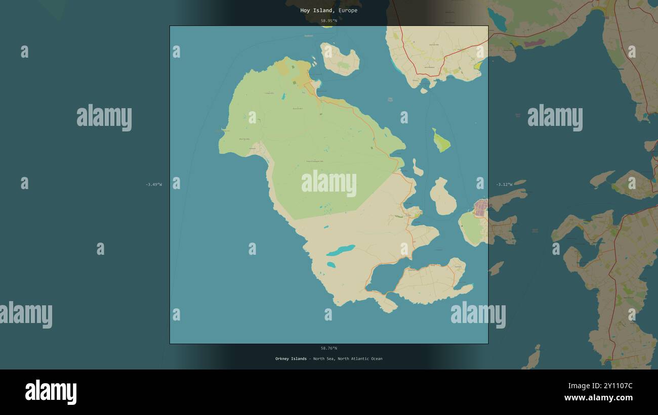 Map of hoy hi-res stock photography and images - Alamy
