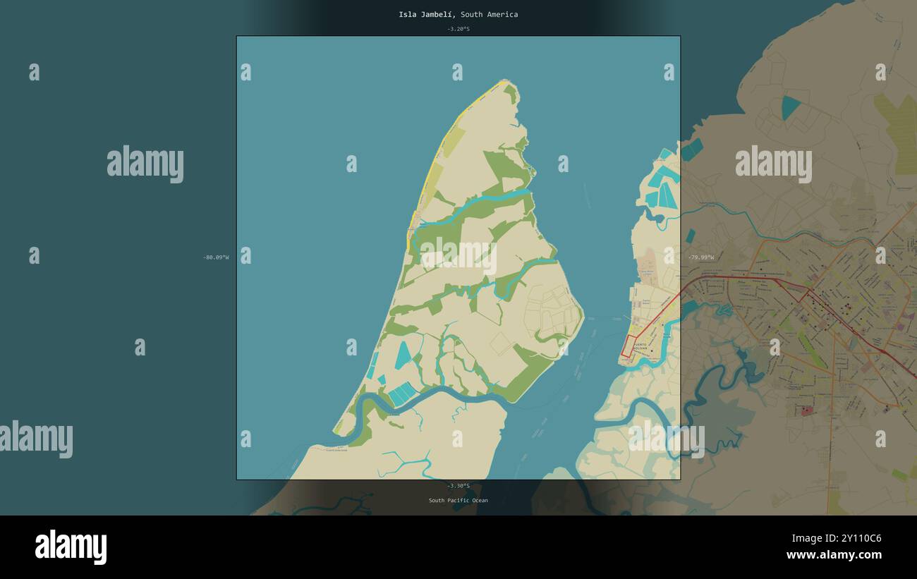 Isla Jambeli in the South Pacific Ocean, belonging to Ecuador ...