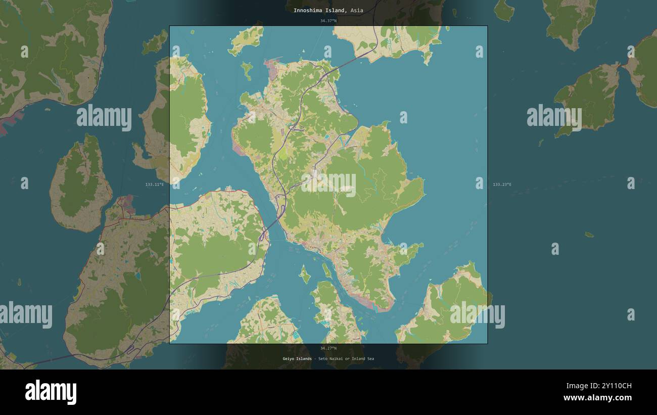 Innoshima Island in the Seto Naikai or Inland Sea, belonging to Japan ...