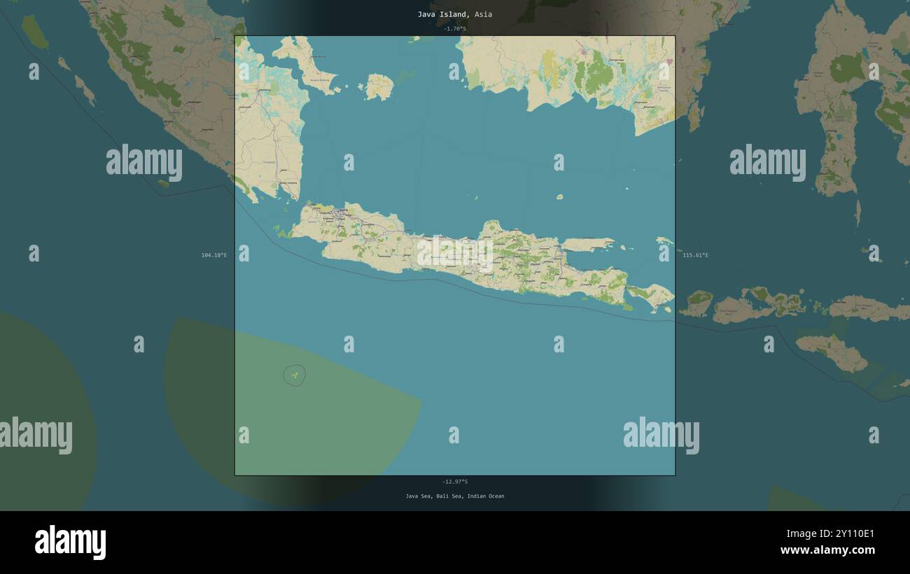 Java Island in the Java Sea, belonging to Indonesia, described and ...
