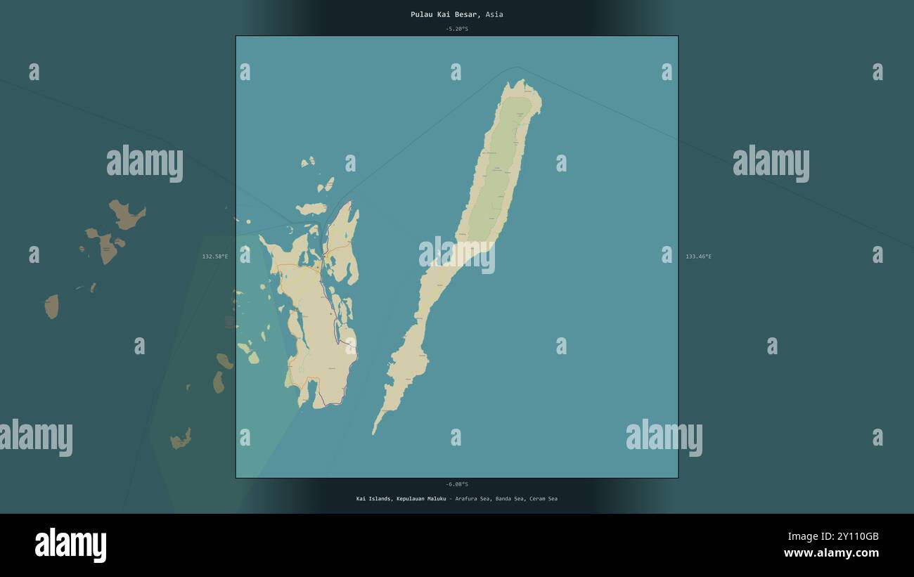 Pulau Kai Besar in the Banda Sea, belonging to Indonesia, described and ...