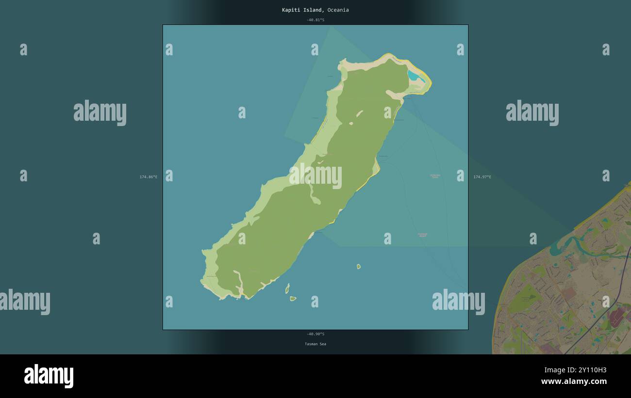 Kapiti Island in the Tasman Sea, belonging to New Zealand, described ...