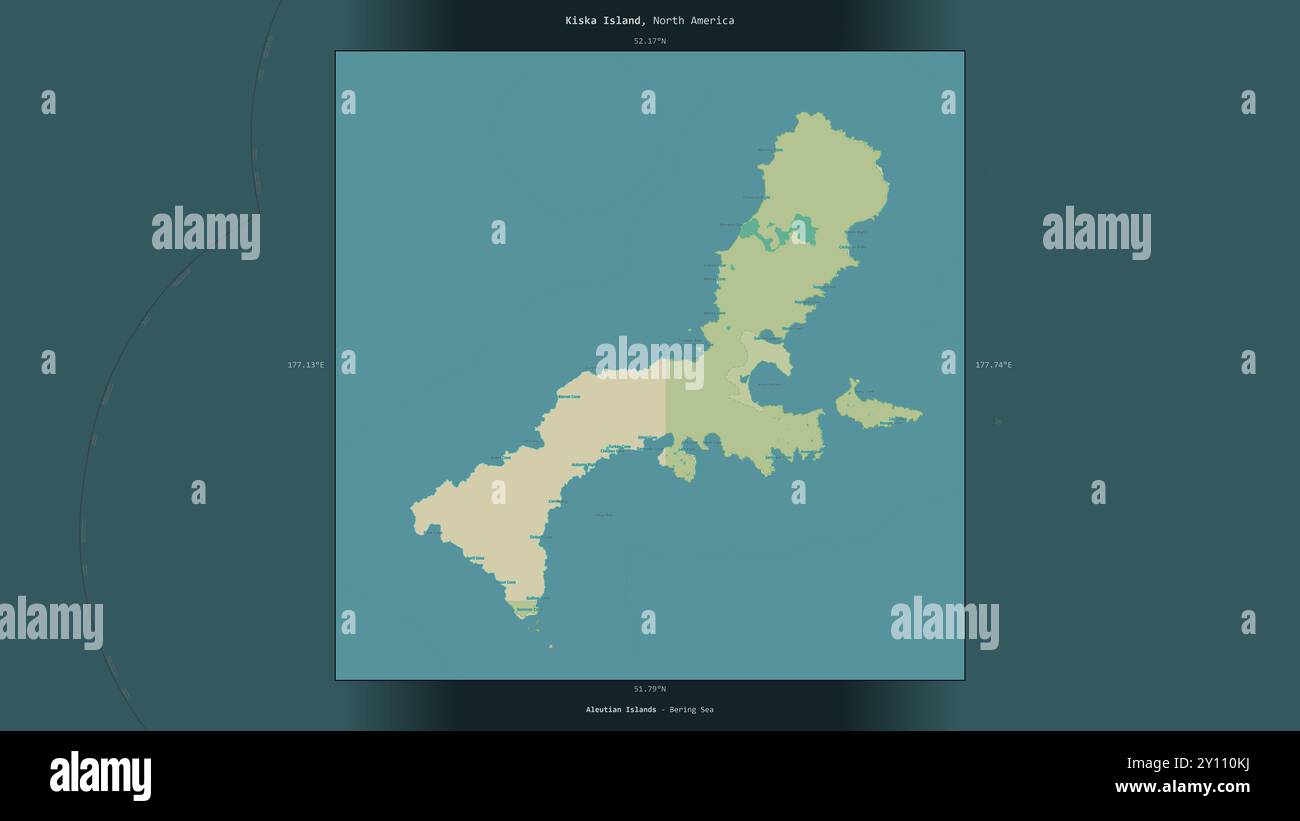 Kiska Island in the Bering Sea, belonging to United States, described ...