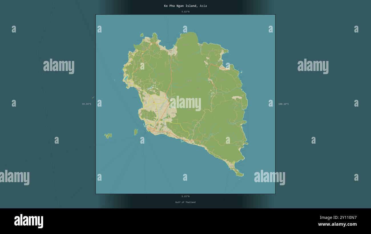Ko Pha Ngan Island in the Gulf of Thailand, belonging to Thailand ...