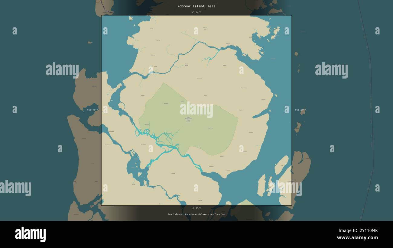 Kobroor Island in the Arafura Sea, belonging to Indonesia, described ...