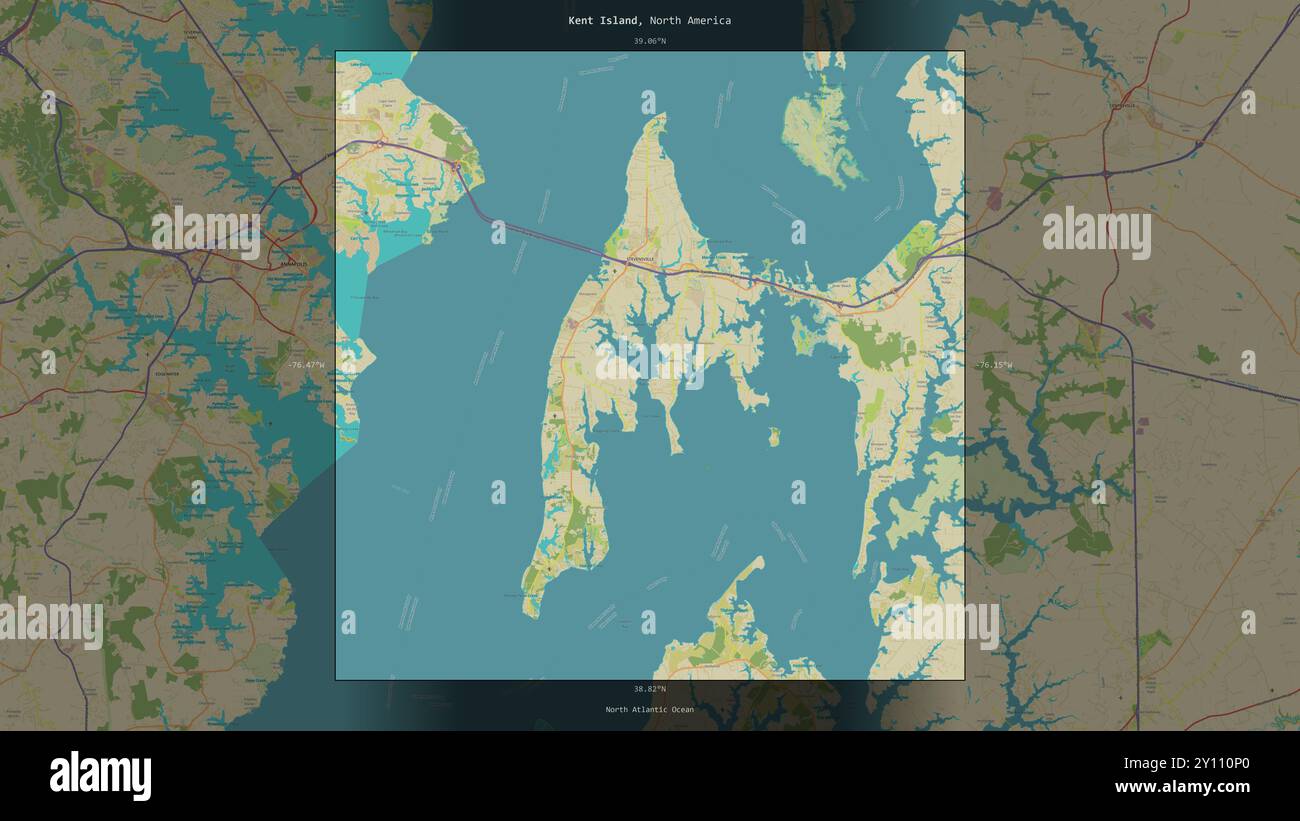 Kent Island in the North Atlantic Ocean, belonging to United States ...