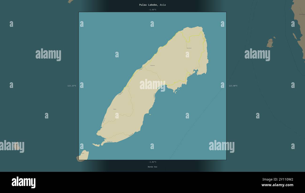 Pulau Labobo in the Banda Sea, belonging to Indonesia, described and ...