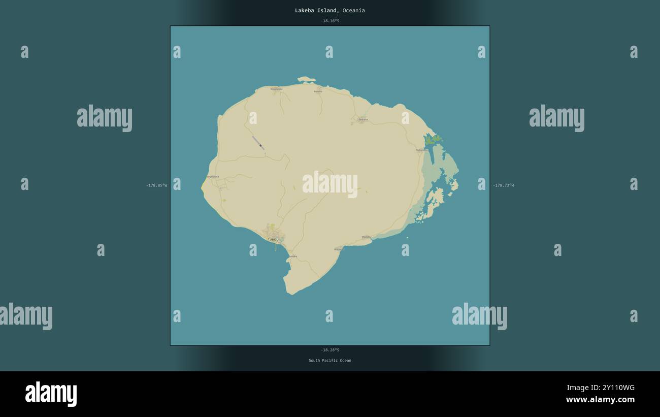 Lakeba Island in the South Pacific Ocean, belonging to Fiji, described ...