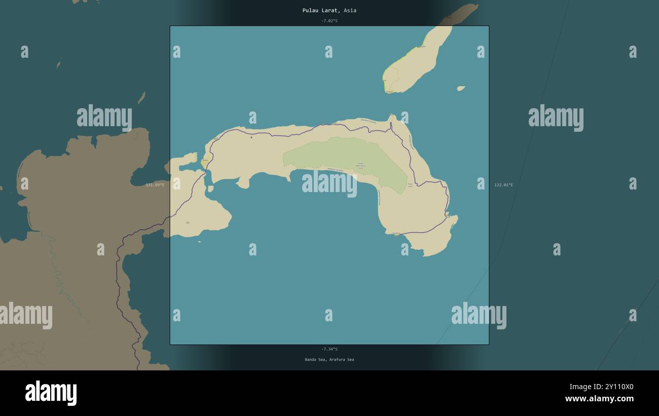 Pulau Larat in the Banda Sea, belonging to Indonesia, described and ...