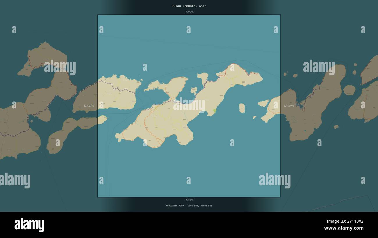 Pulau Lembata in the Savu Sea, belonging to Indonesia, described and ...